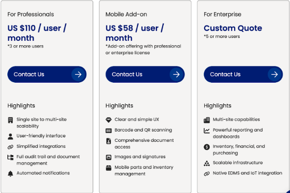 CMMS Pricing: Plans, Costs & ROI Calculator | Accruent